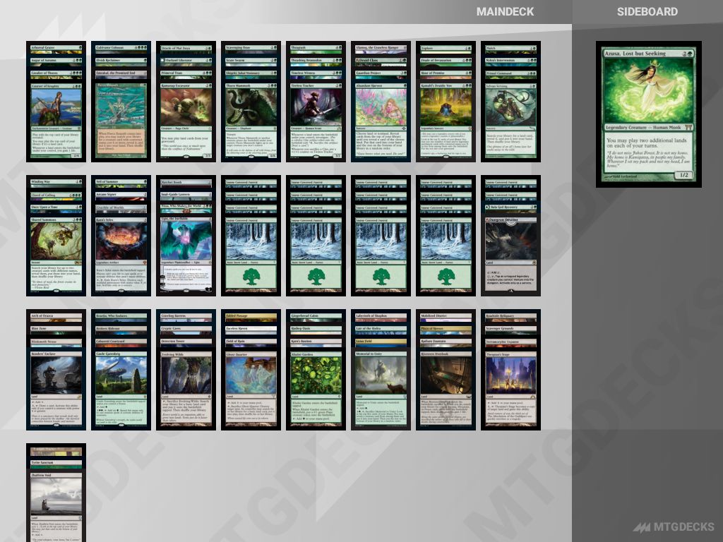 Historic-Brawl [HB] Azusa deck by Birdace • MTG DECKS