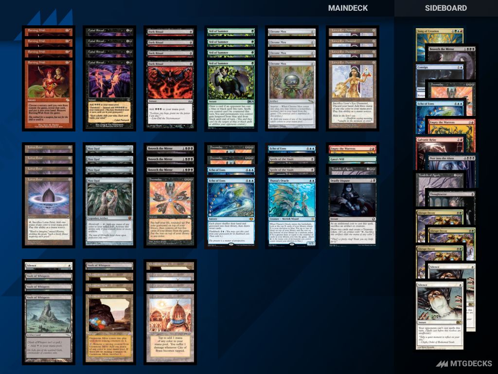 Legacy Five-color Combo deck by Lee Curtis • MTG DECKS