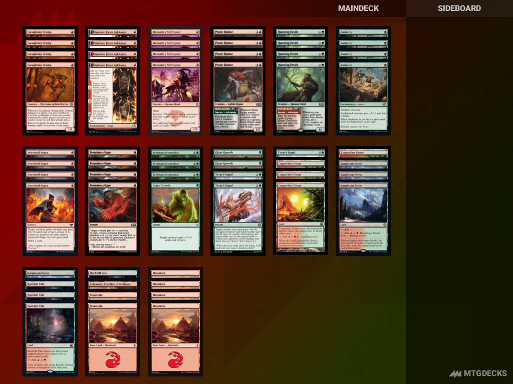 Arena Standard Gruul Smash deck by L0nE-F0x • MTG DECKS