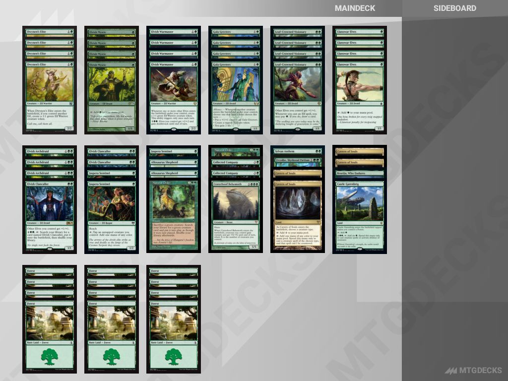 Timeless Natural Order Elves deck by MTG_Joe • MTG DECKS