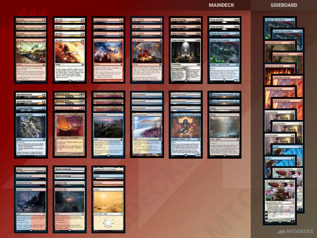 Arena Standard Jeskai Ojer deck by Maffi • MTG DECKS