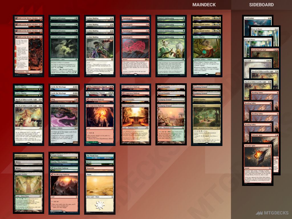 MTG Pioneer Naya Transmogrify top decks • MTG DECKS