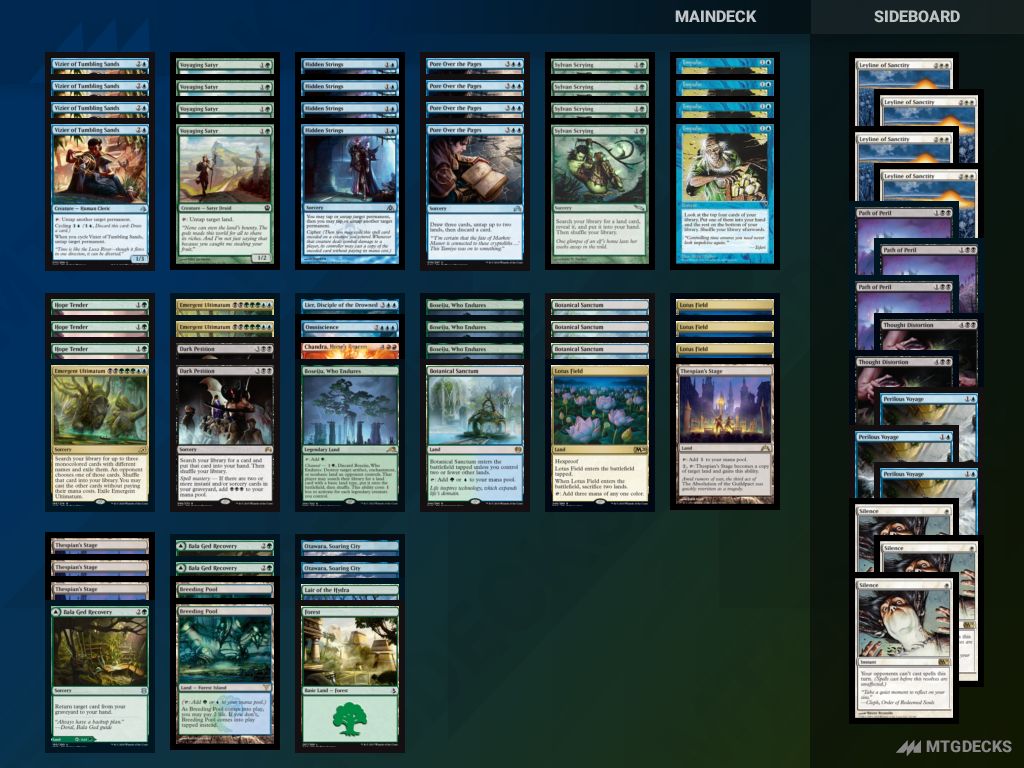 Pioneer Lotus Field Combo deck by RYAN Smith • MTG DECKS