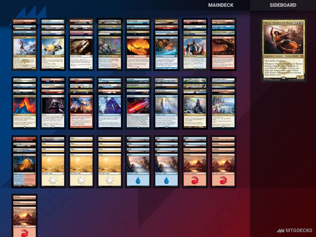 Historic-Brawl Narset, Enlightened Master deck by MTGA-Assistant-Meta ...