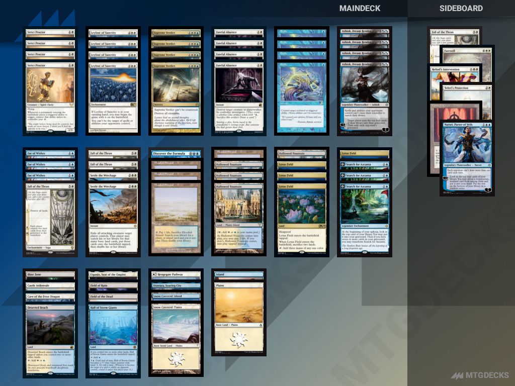 MTG Timeless Azorius Lotus Field top decks • MTG DECKS