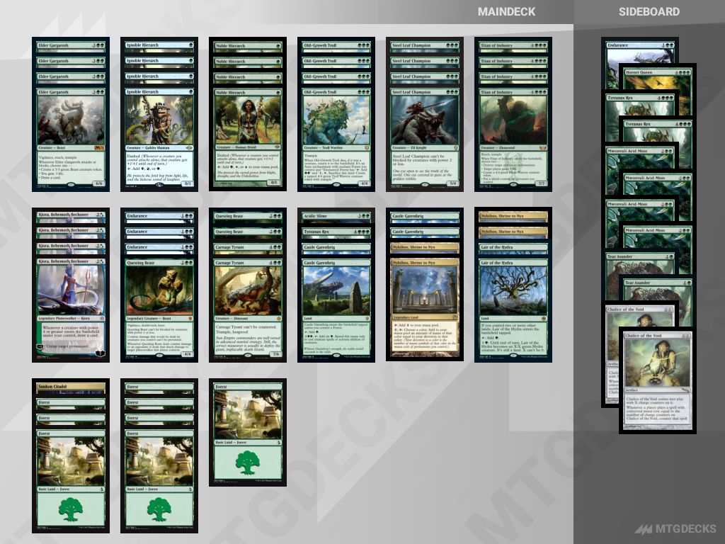 MTG Modern Mono Green Devotion top decks • MTG DECKS