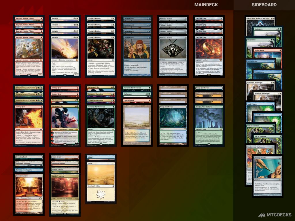 Modern 4 Color Omnath deck by Hedron_ • MTG DECKS