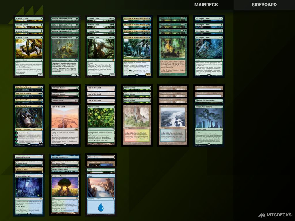 Timeless SIMIC FIELD OF THE DEAD(Natural Order) deck by Ayase • MTG DECKS