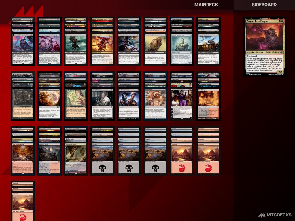 Historic-Brawl Zoyowa Lava-Tongue deck by HistoricBrawler • MTG DECKS