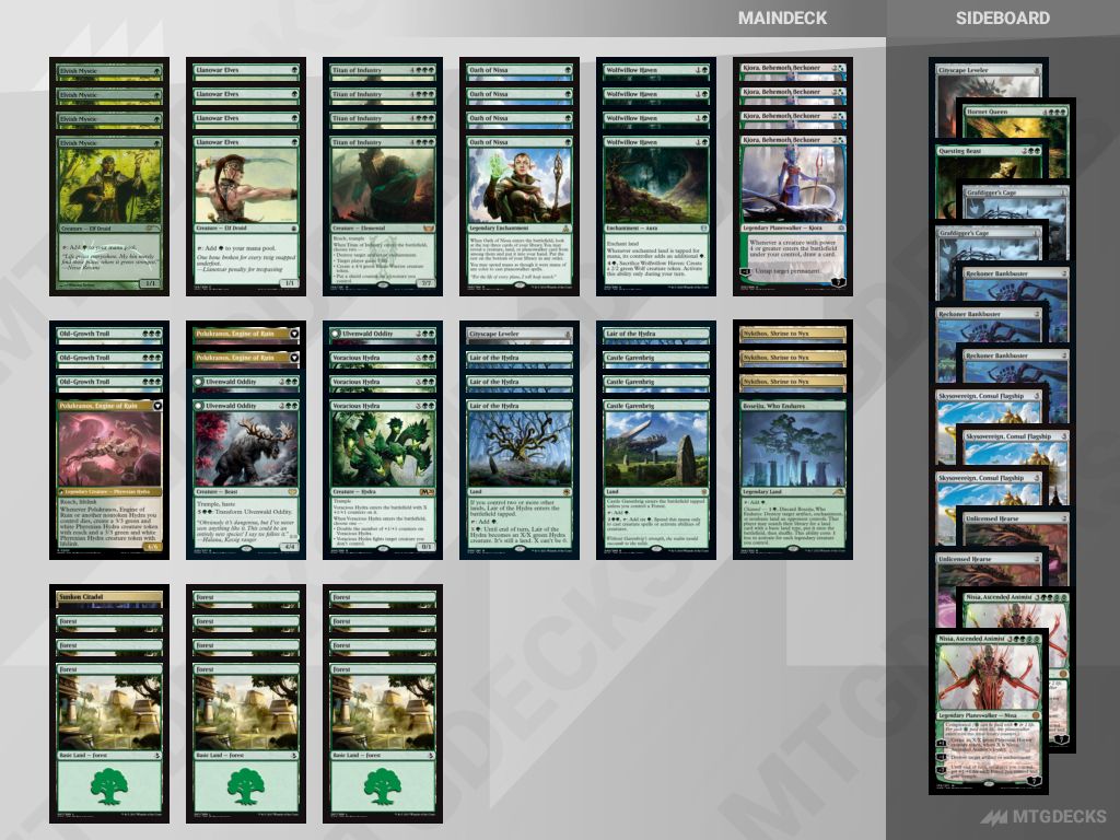 Pioneer Green Devotion deck by Tanaka Ryu • MTG DECKS