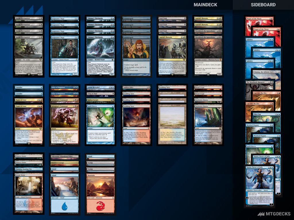 Modern UBR Control deck by Terakawa Akira • MTG DECKS