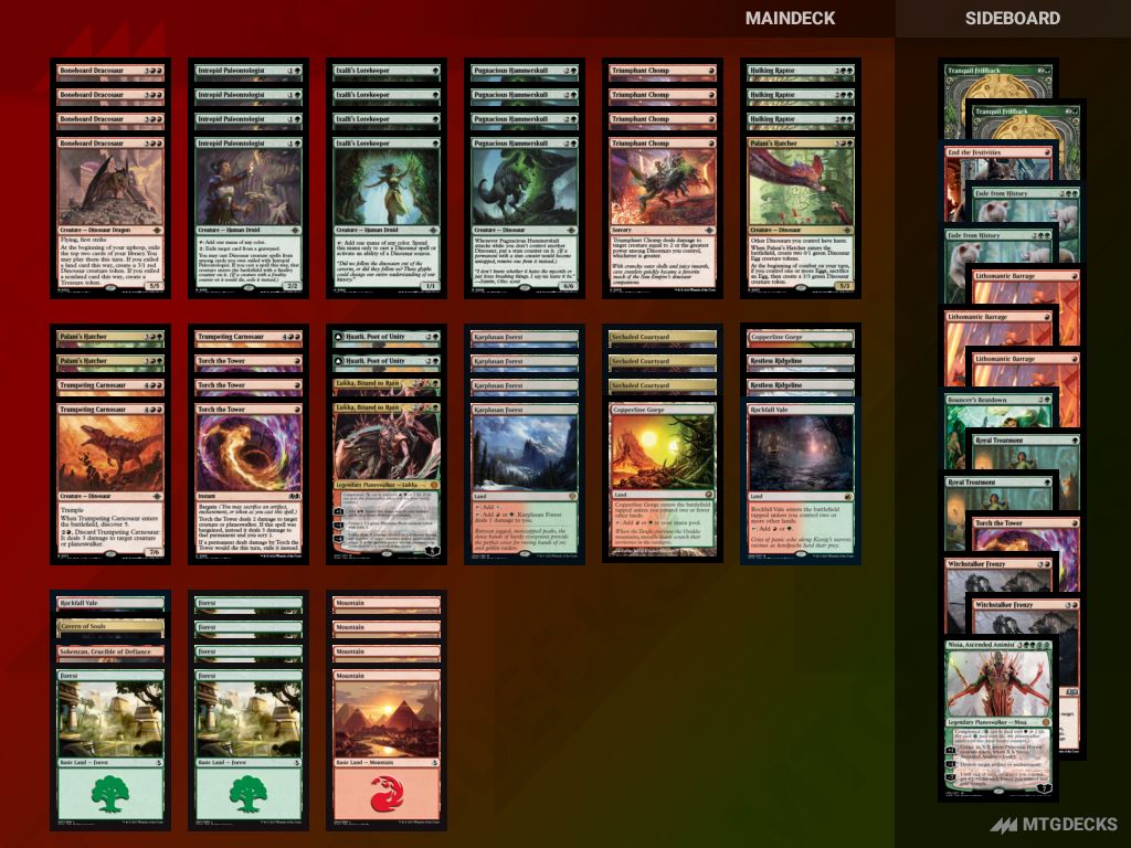 Standard Dinosaur deck by スズキ ショウタ • MTG DECKS