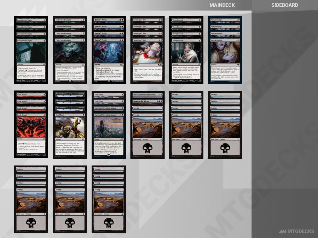 Timeless Mono-Black Burn deck by sakamoto_tim • MTG DECKS