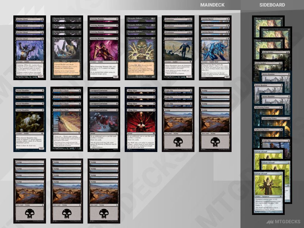 Pauper Zombie deck by Ishii Hiroyuki • MTG DECKS