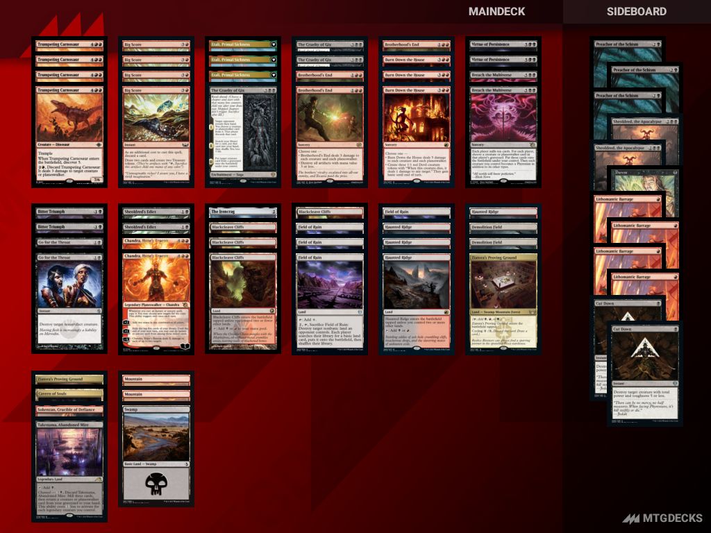 Standard Rakdos Ramp deck by filipacarola • MTG DECKS