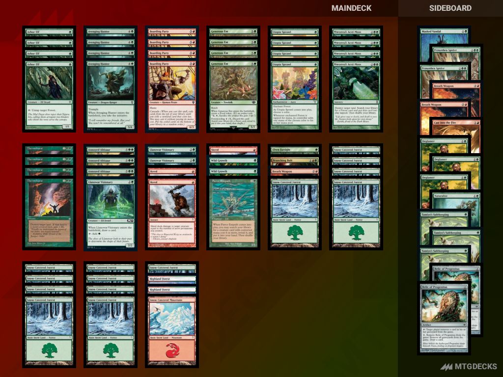 Pauper Gruul Ponza deck by Davide Mele • MTG DECKS