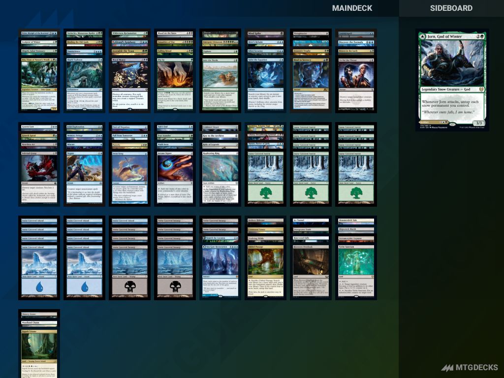 Historic-Brawl Jorn, God of Winter deck by MTGA-Assistant-Meta • MTG DECKS