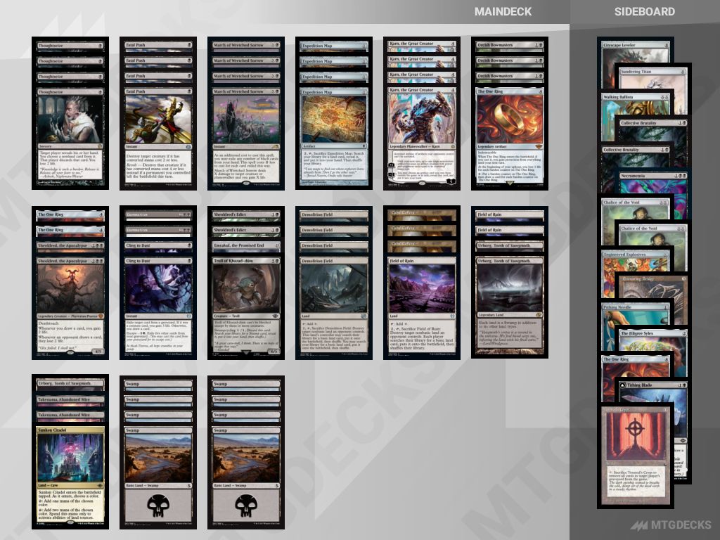 Modern Mono Black deck by komori shota • MTG DECKS