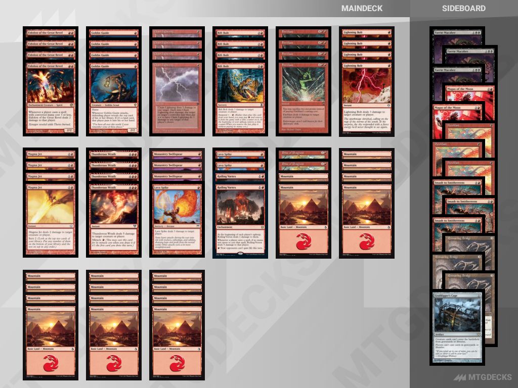 Legacy Burn deck by Torigoe Nobutaka • MTG DECKS
