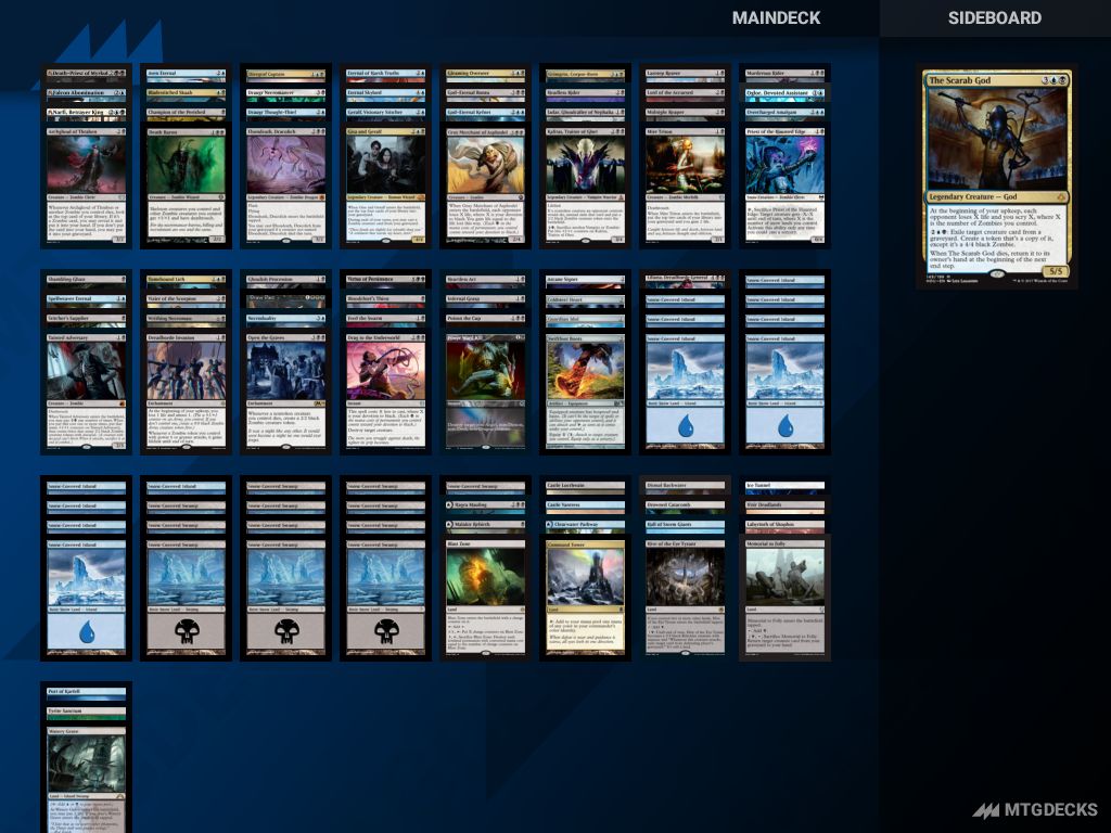 Historic-Brawl The Scarab God deck by MTGA-Assistant-Meta • MTG DECKS