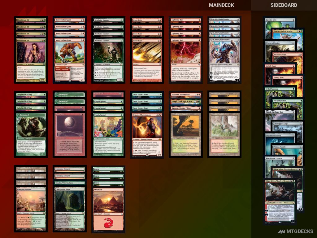 Arena Timeless Gruul Ponza deck by Joyverse • MTG DECKS