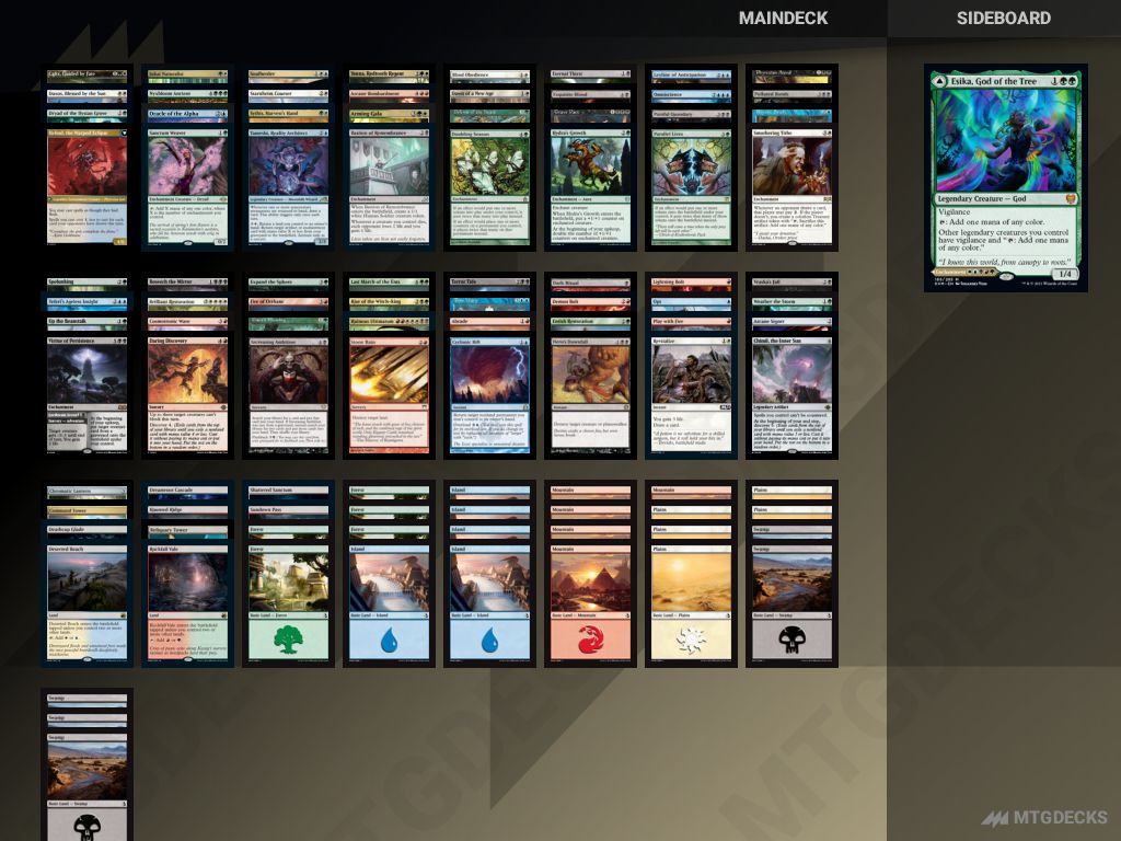 Historic-Brawl Esika, God of the Tree deck by MTGA-Assistant-Meta • MTG ...
