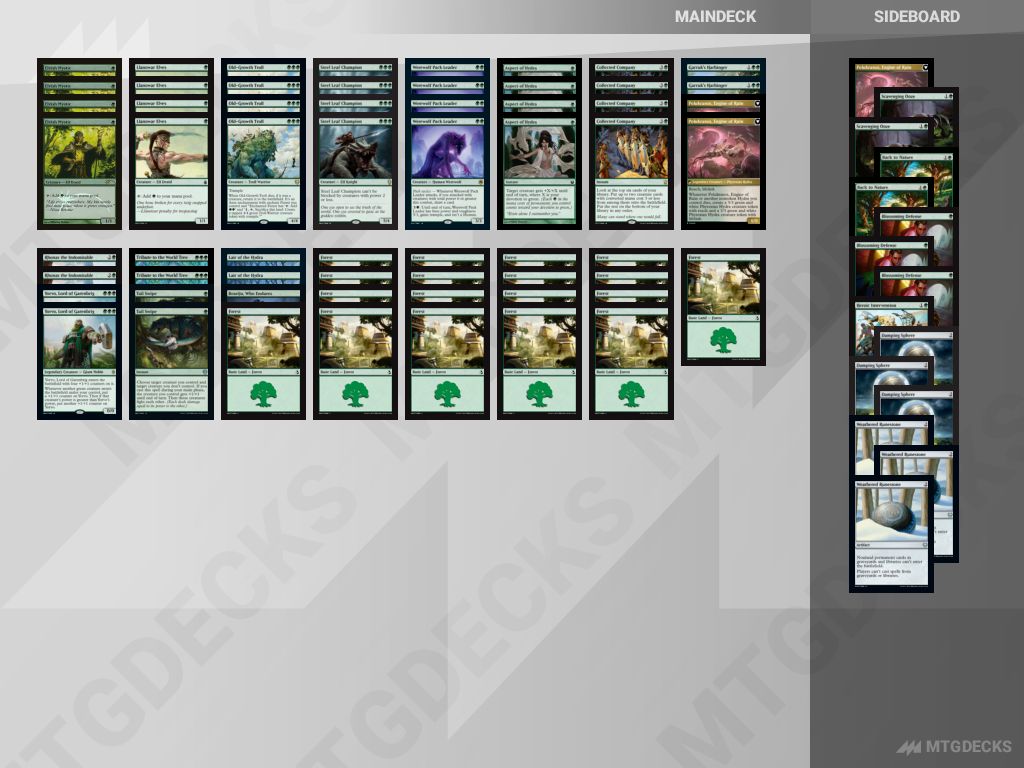 Pioneer Mono Green Stomp deck by Artur Zentarski • MTG DECKS