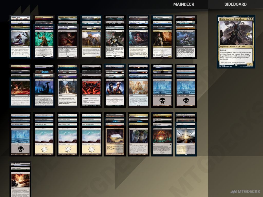 Historic-Brawl Orah, Skyclave Hierophant deck by MTGA-Assistant-Meta ...