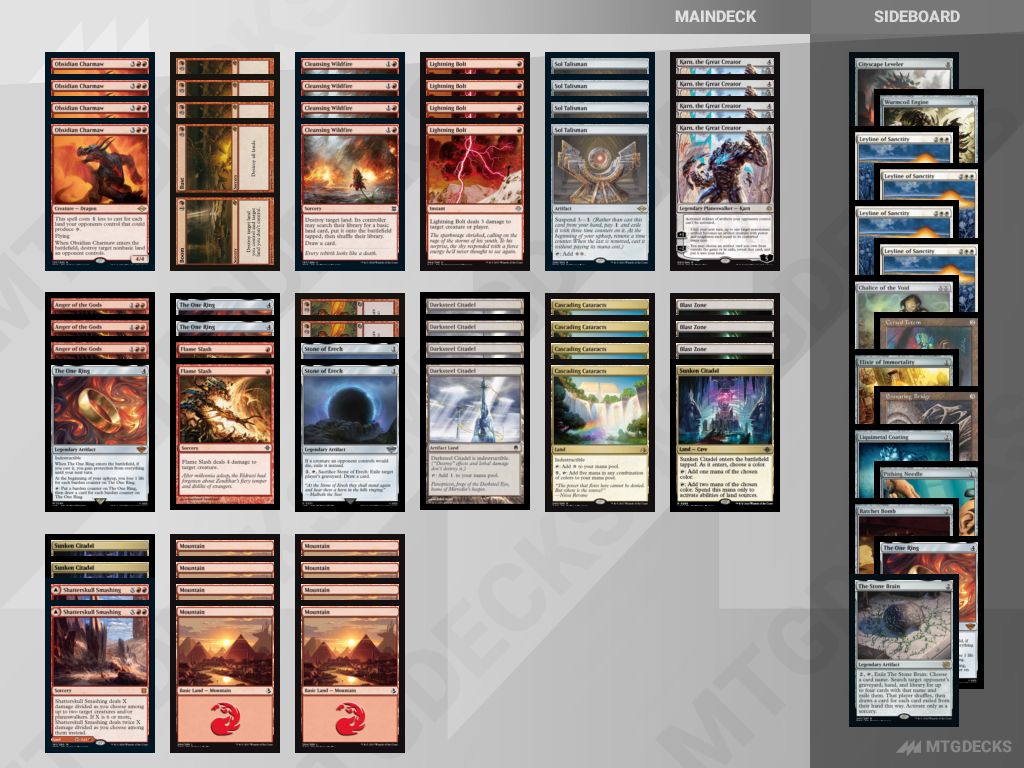 Modern Red Big Ponza deck by wutup • MTG DECKS