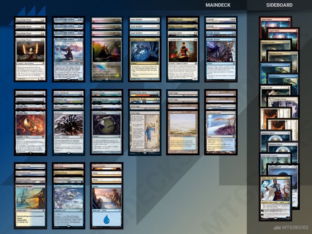 Modern Thopter Control deck by Tanaka Yuudai • MTG DECKS