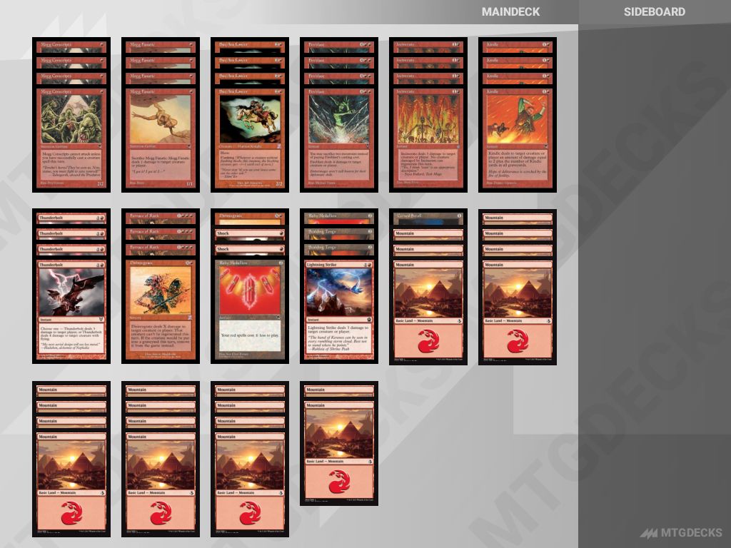 Old-school Direct Damage deck by Gewl • MTG DECKS