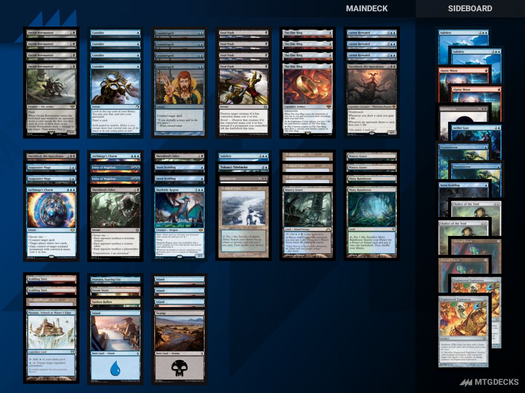 Modern Dimir Control deck by oscar consul castrillo • MTG DECKS