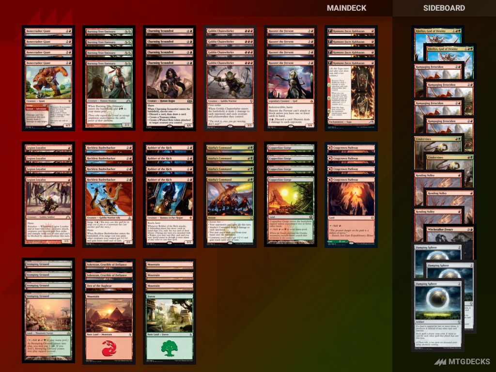 Pioneer Atarka Red deck by Theagent002 • MTG DECKS