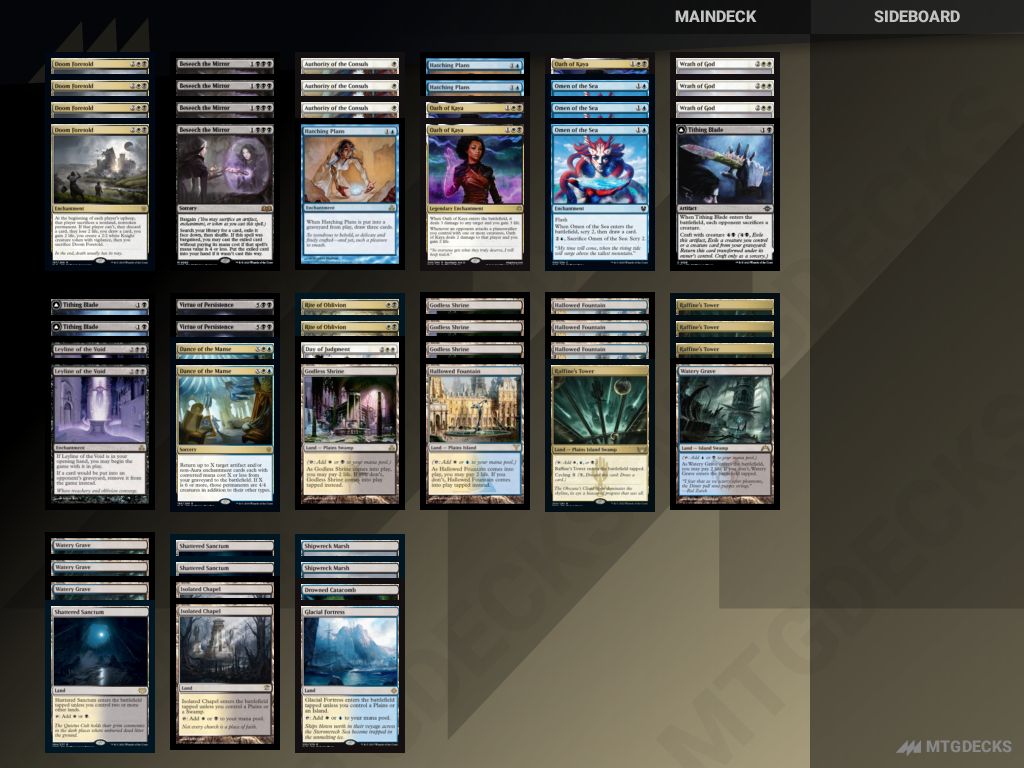 MTG Historic Esper Doom top decks • MTG DECKS