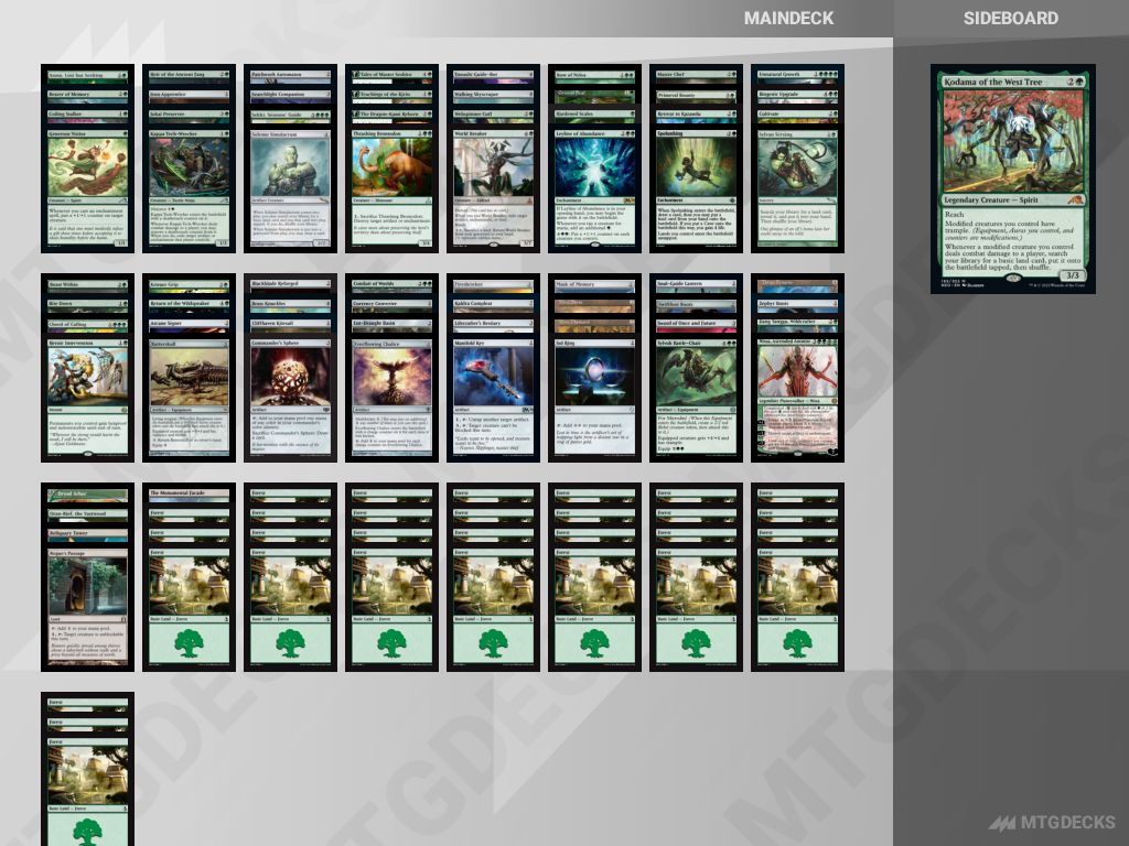 Commander Kodama of the West Tree deck by Teraki Souma • MTG DECKS