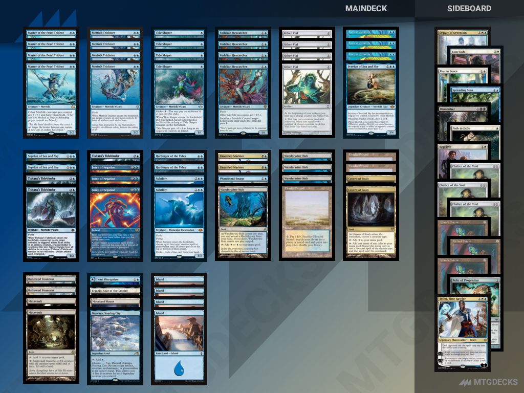 Modern Azorius Merfolk deck by Kev Fang • MTG DECKS