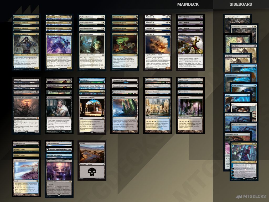 Pioneer Esper Greasefang deck by KarnageKardsENT • MTG DECKS