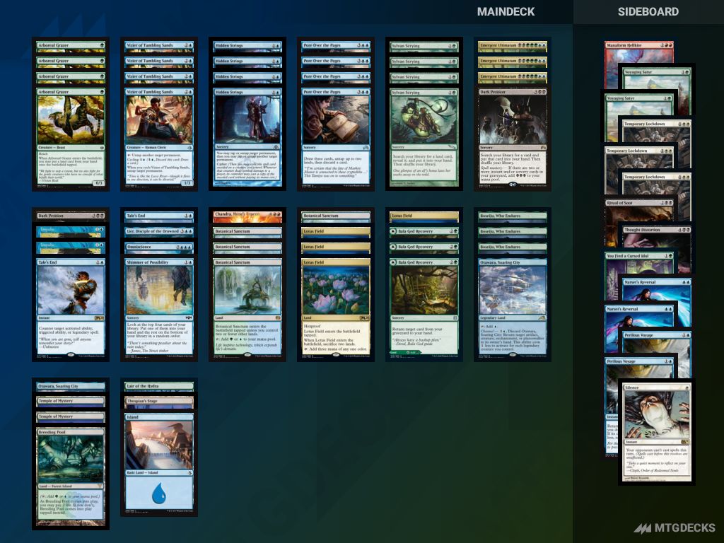 Pioneer Lotus Field Combo deck by TheManLand • MTG DECKS