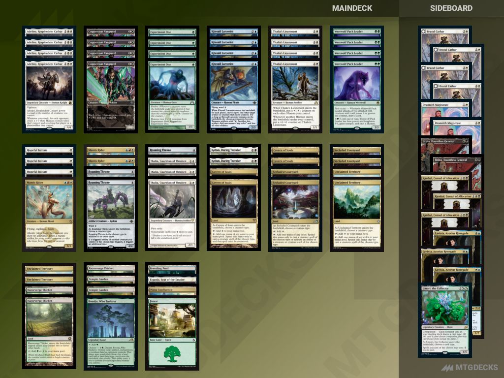Pioneer Five-color Humans deck by SpatiumPontifex • MTG DECKS
