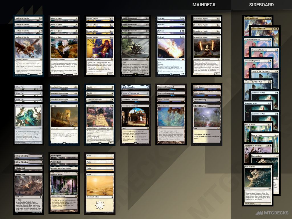 Modern Orzhov Death & Taxes deck by Mooch • MTG DECKS