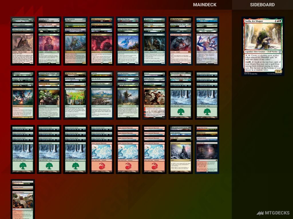 Historic-Brawl Svella, Ice Shaper deck by HistoricBrawler • MTG DECKS