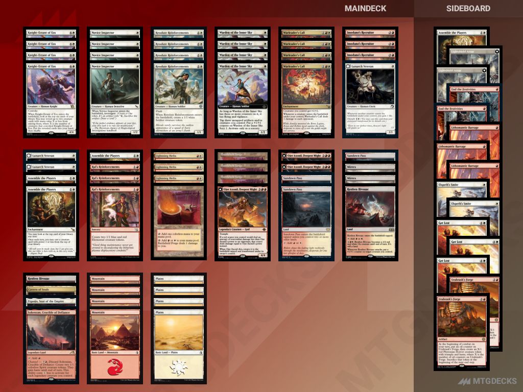 MTG Standard Lost Caverns of Ixalan Boros Ojer Pingers top decks • MTG ...