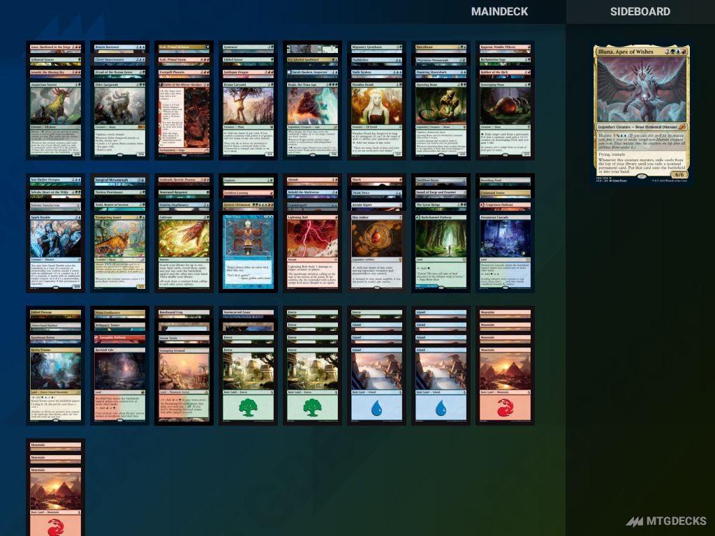 Historic-Brawl Illuna, Apex of Wishes deck by MTGA-Assistant-Meta • MTG ...