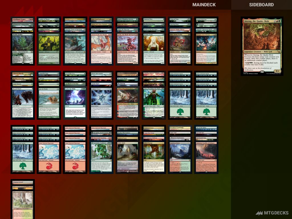 Historic-Brawl Anzrag, the Quake-Mole - Historic Brawl deck by ...