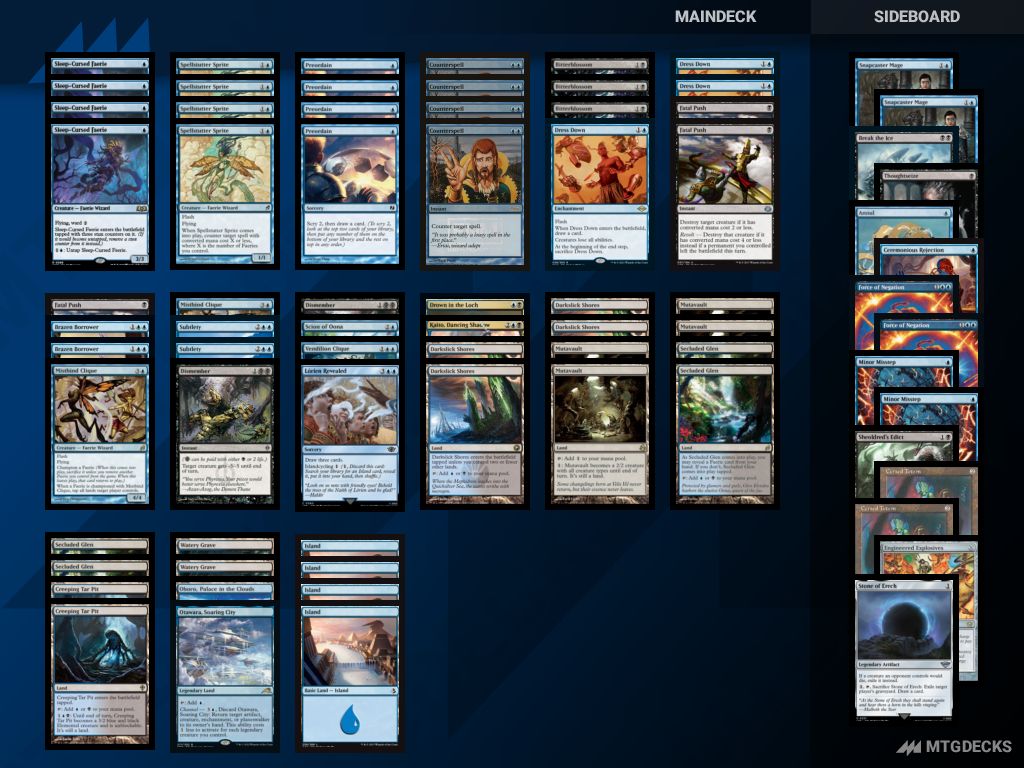 MTG Modern Dimir Faeries top decks • MTG DECKS