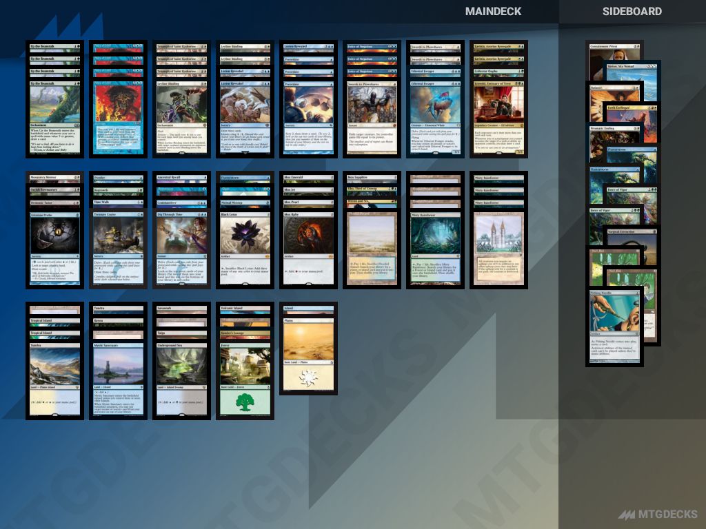 Vintage Four-color Control deck by Joe Dyer • MTG DECKS