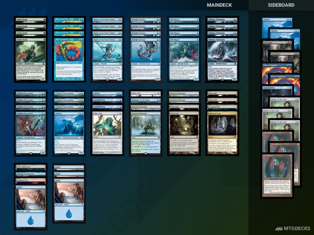 Modern Merfolk deck by zer0h • MTG DECKS