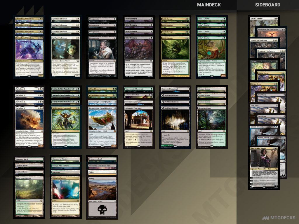 Pioneer Abzan Greasefang deck by Zweiner • MTG DECKS