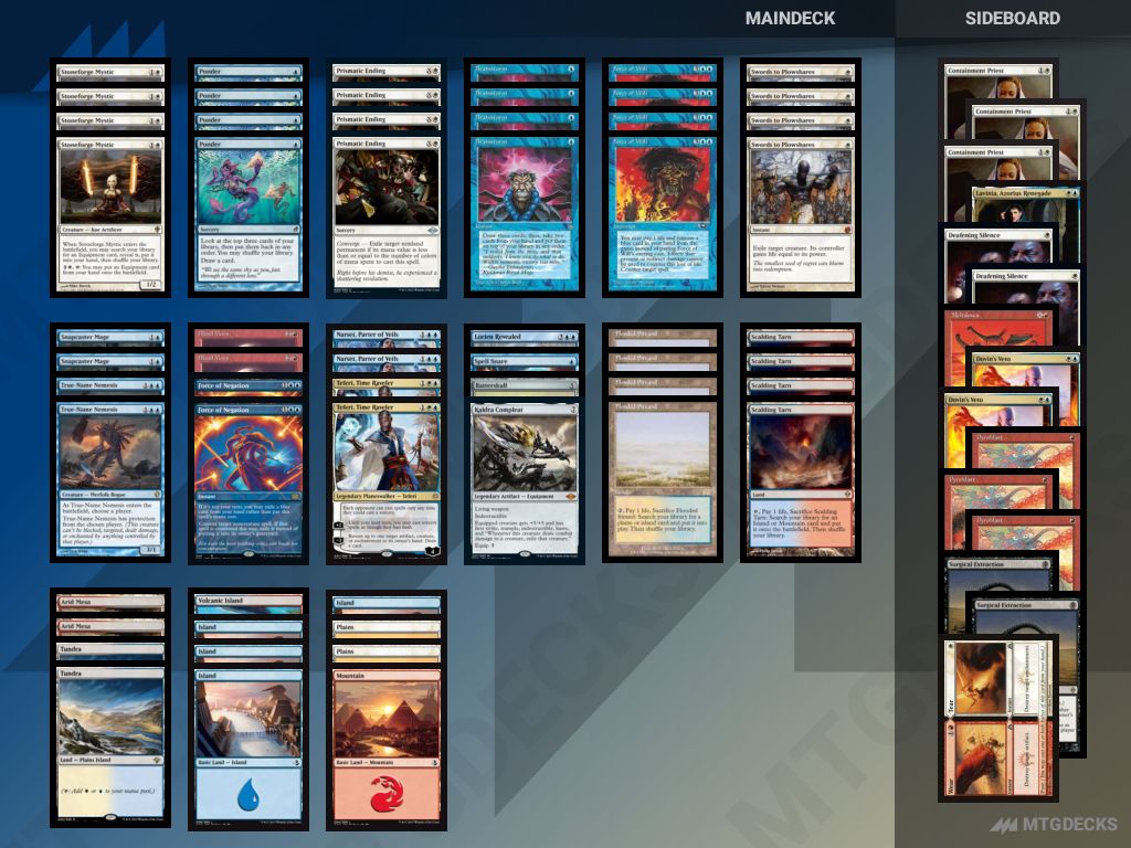 Legacy WU Stoneforge deck by Ishihara Jun • MTG DECKS
