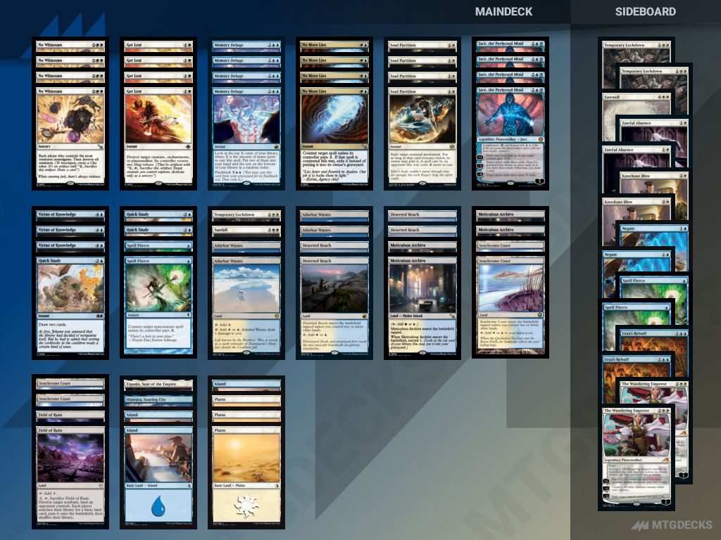 Arena Standard Jace Combo deck by Gameologist • MTG DECKS
